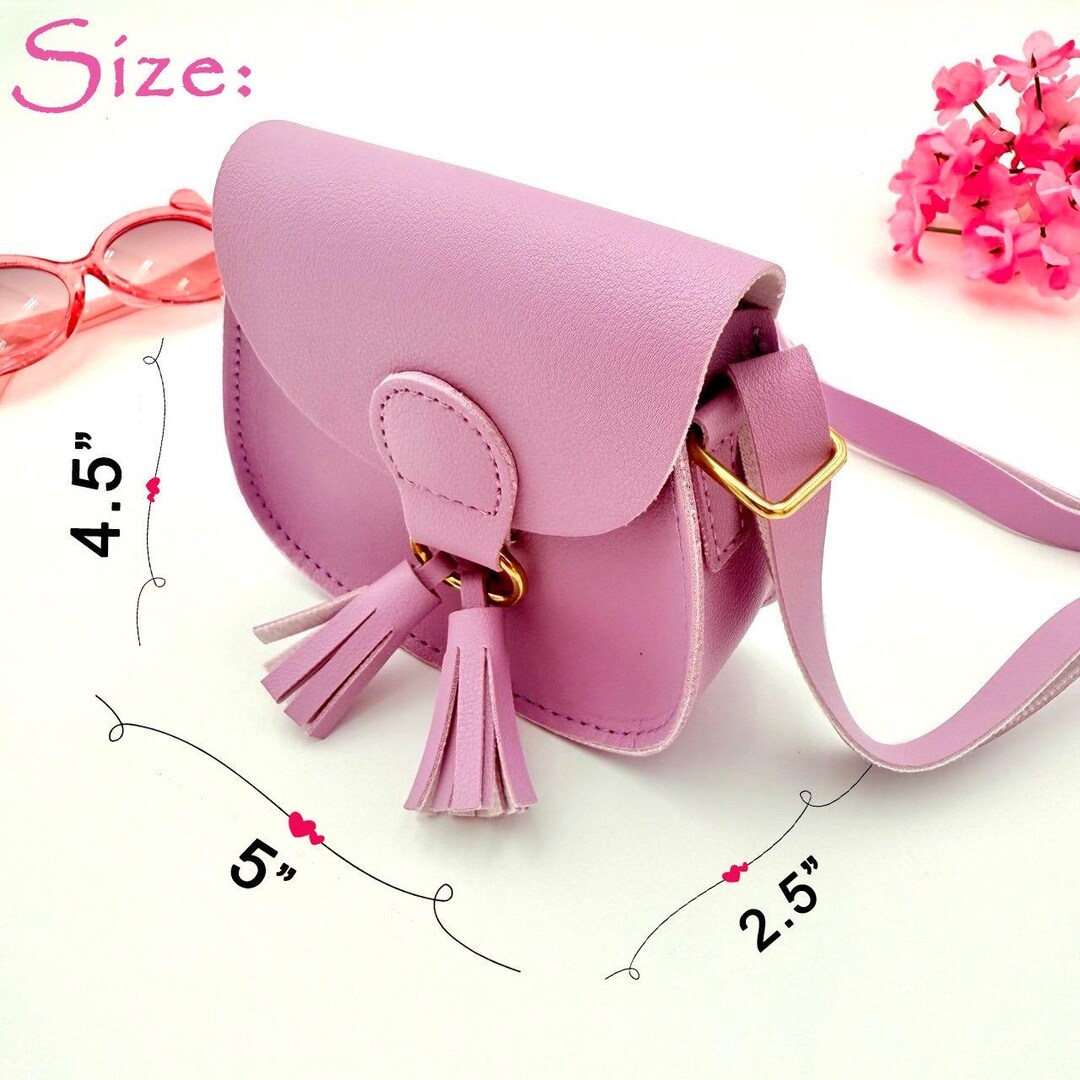 Kids Custom Purse, Monogrammed Girls Crossbody Bag, Custom Name Toddler ...