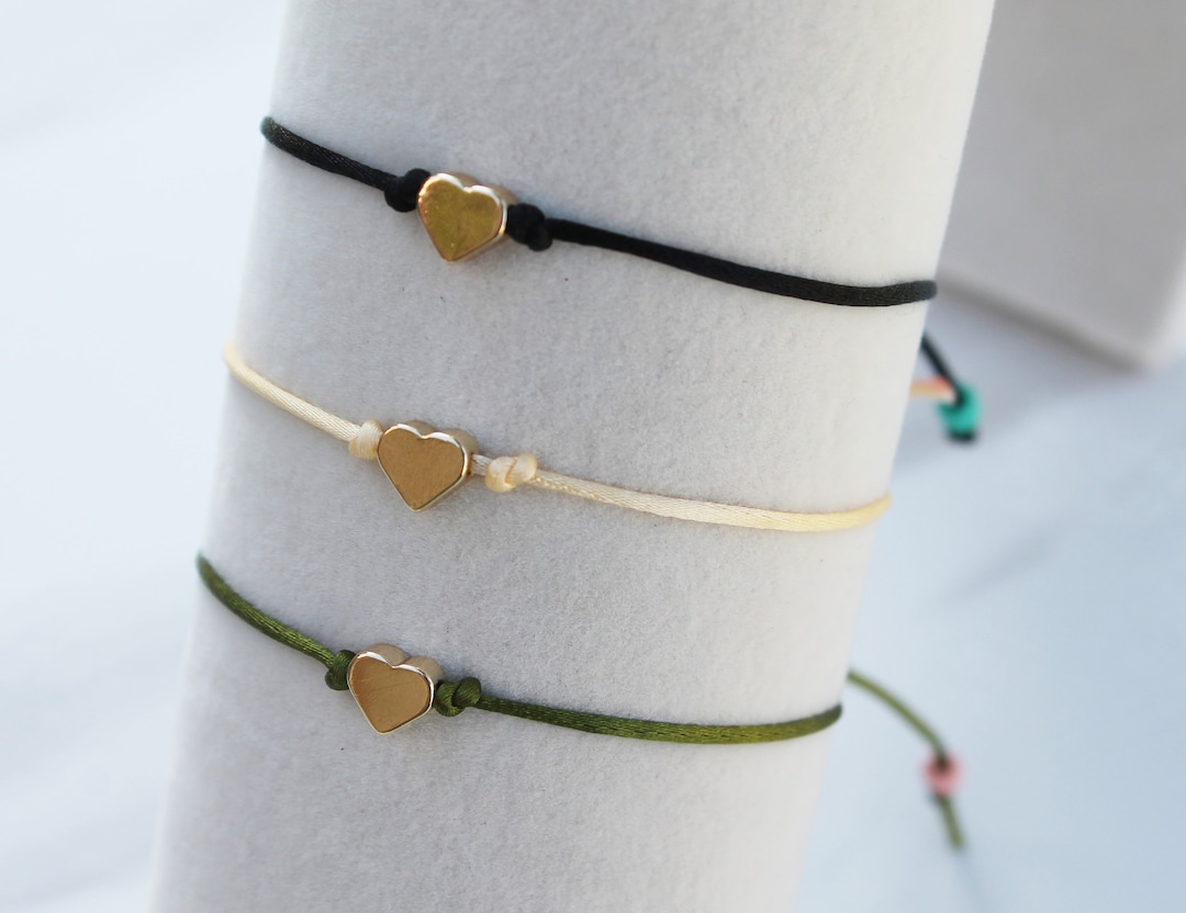 Gold Heart Charm Bracelet | 14k Gold Filled Jewelry | Minimalist Style ...