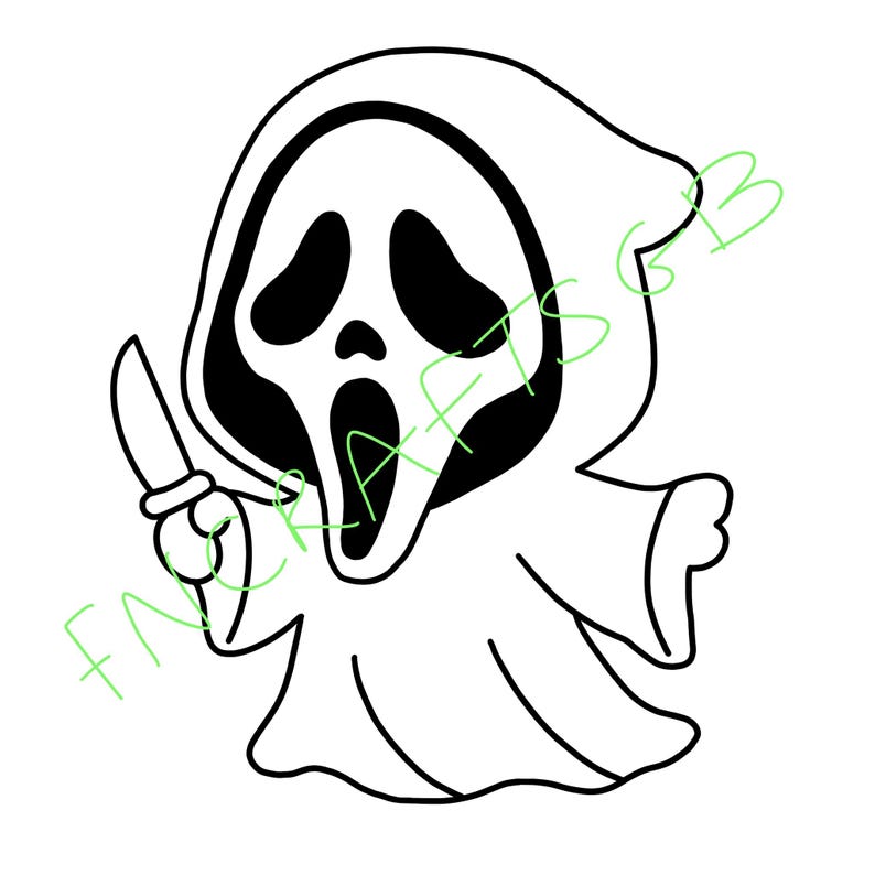 Ghostface SVG | Scream Horror Movie SVG | Halloween Cricut File ...