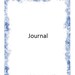 Journal Printable - Blue - Etsy