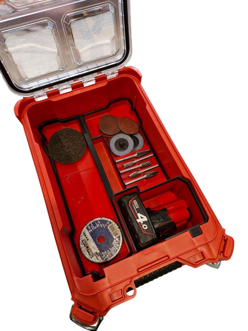 Milwaukee M12 Gen 2 Die Grinder Set - Packout Insert Organizer - Etsy