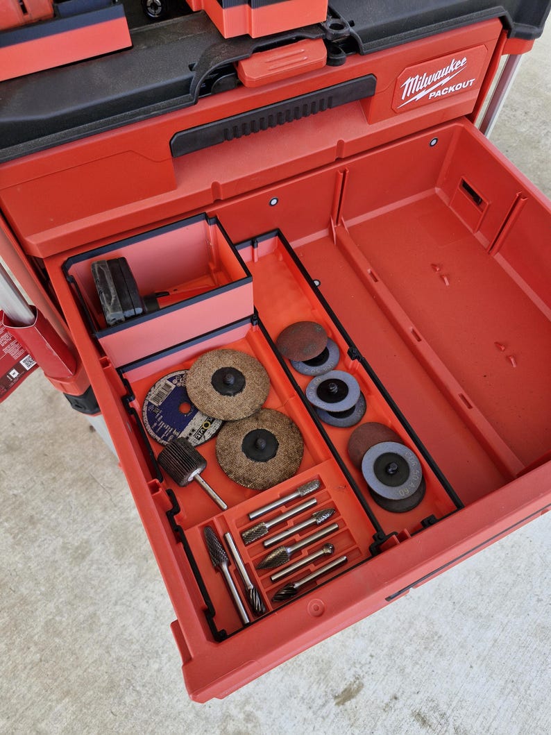 Milwaukee M12 FUEL Die Grinder Set Insert for 3 Draw Packout ...