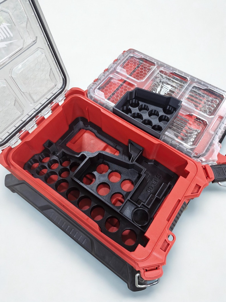 Milwaukee M12 Stubby Impact + Socket Insert - Organizer for Packout 843 ...