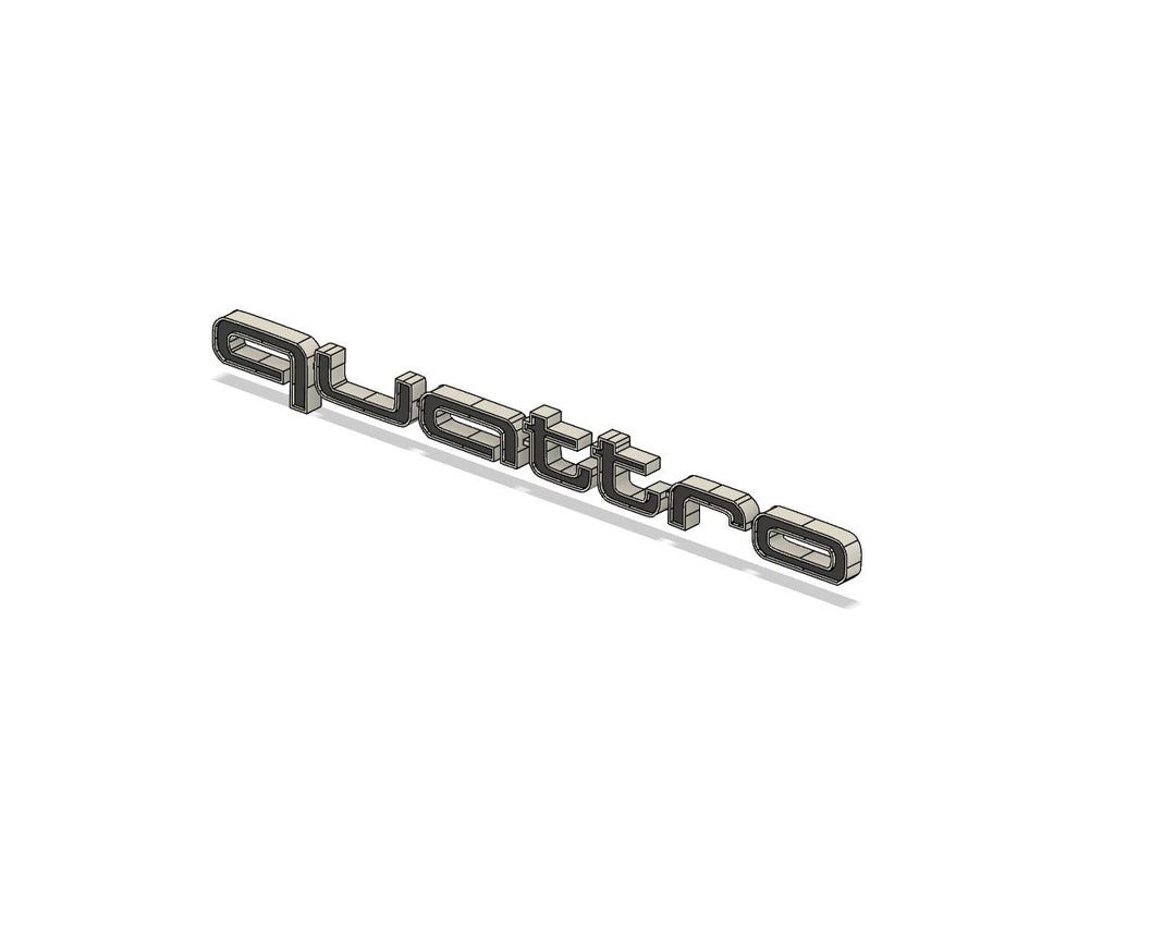 AUDI QUATTRO , Front Grill Badge/sign/logo/emblem - Etsy