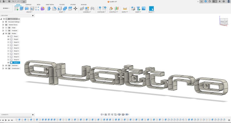 AUDI QUATTRO , Front Grill Badge/sign/logo/emblem - Etsy