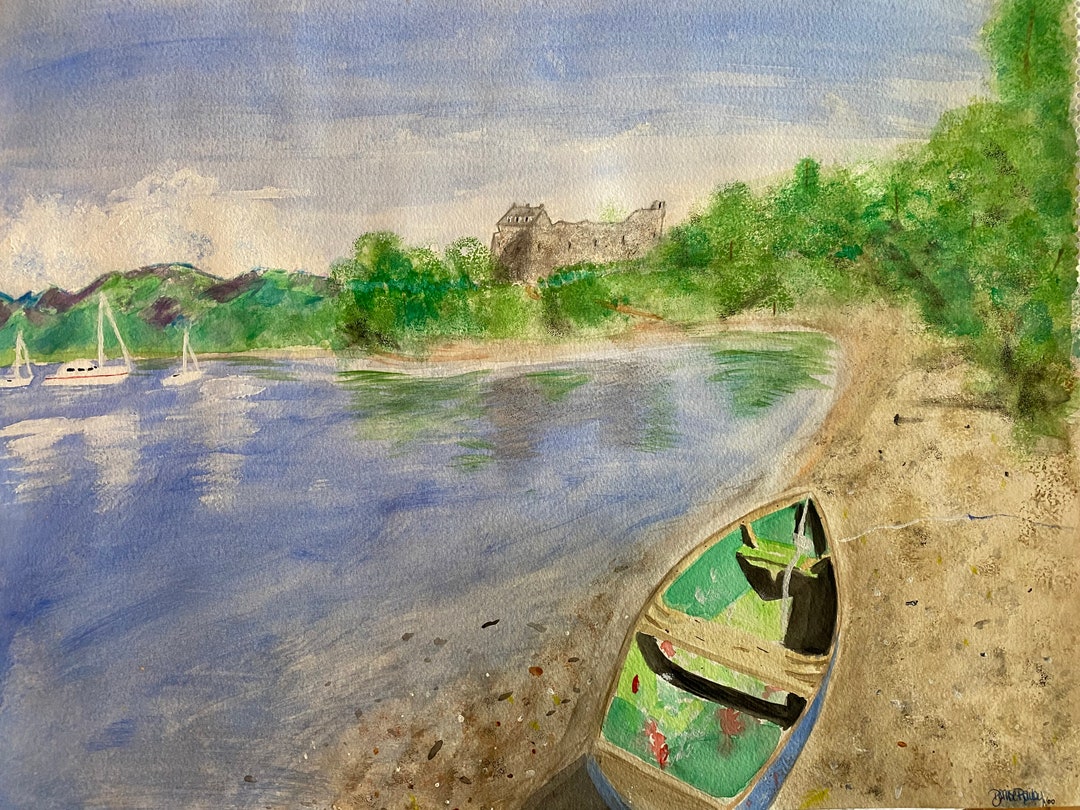 Dunstaffnage Castle on Loch Etive - Etsy