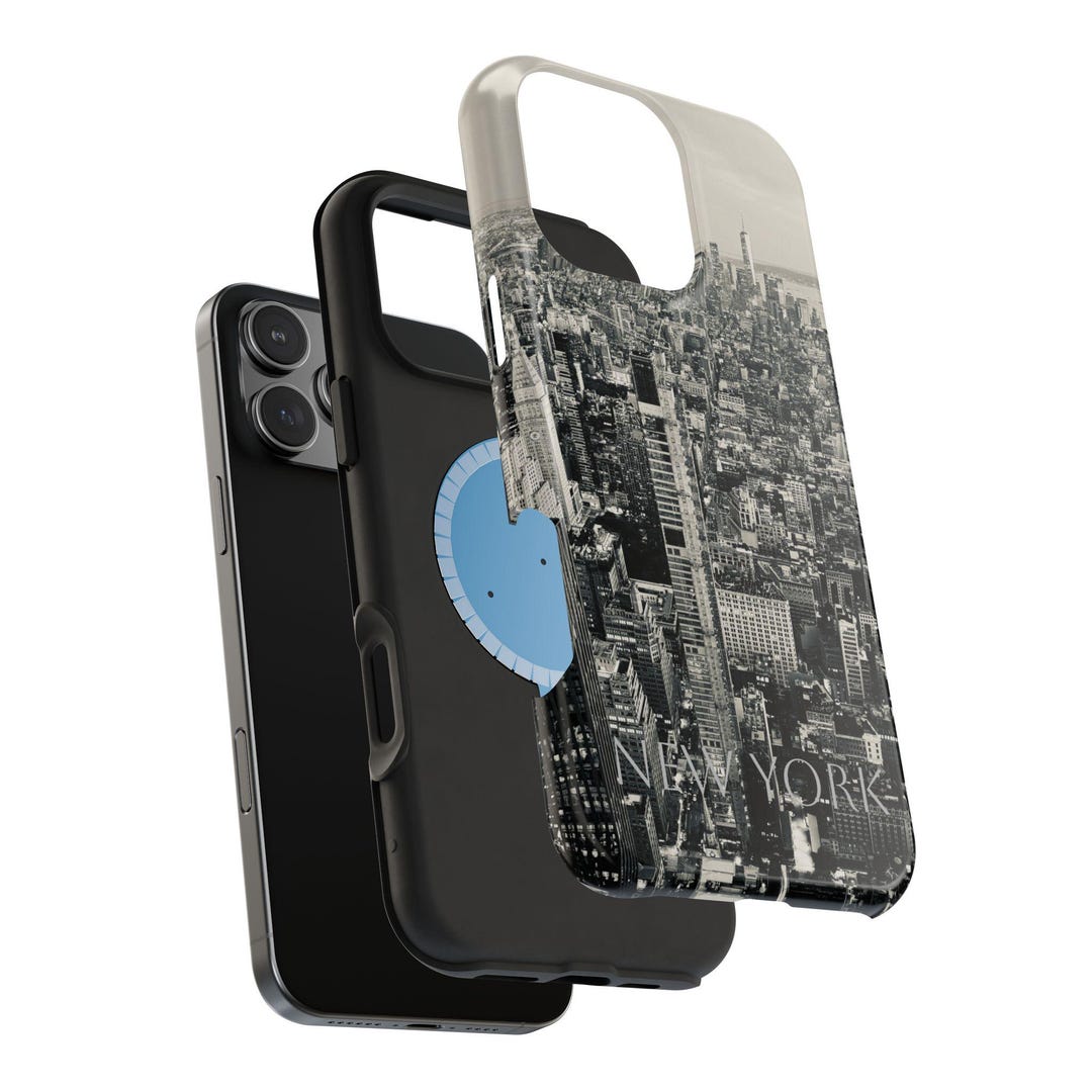 New York City Skyline at Sunset Magnetic Tough Cases - Urban Design ...