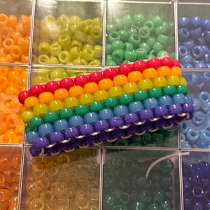 Rainbow Kandi Cuff - Etsy