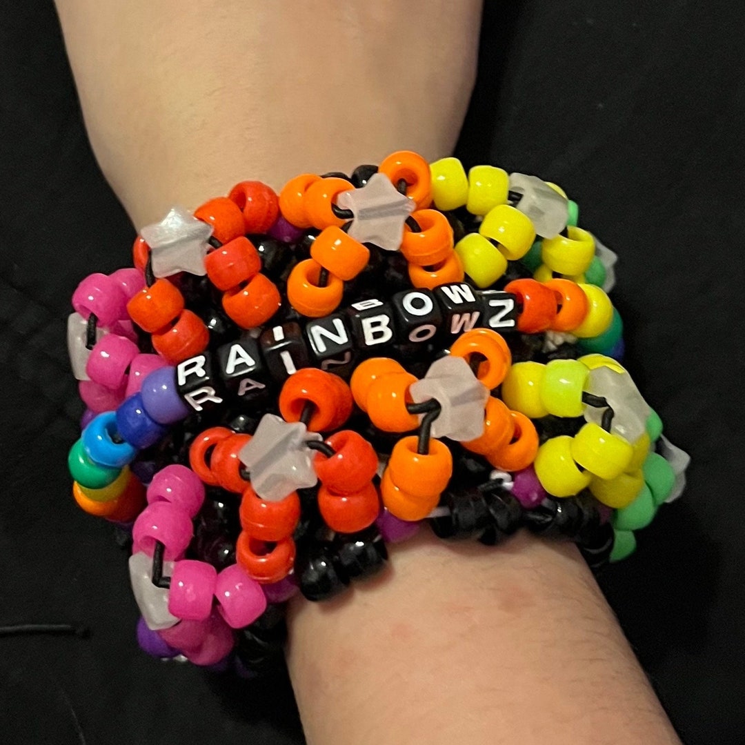 Kandi Rotator Cuff Rainbow - Etsy