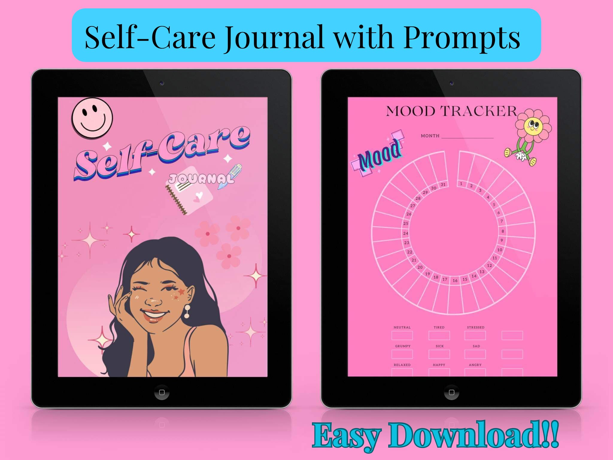 Self-care Journal Printable Digital Mindfulness Workbook Self-love ...