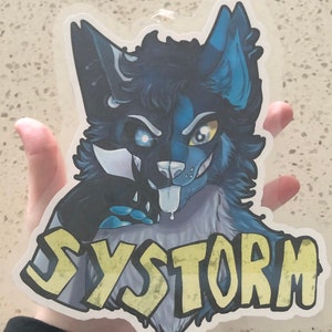CUSTOM FURSONA BADGE - Etsy