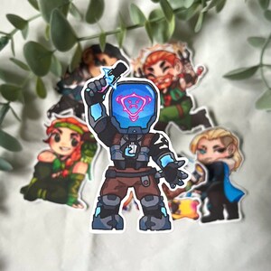 Valo Initiator Sticker Set, Chibi Matte Vinyl Stickers, Gaming Cute ...