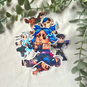 Valo Duelist Sticker Set, Chibi Matte Vinyl Stickers, Gaming Cute ...
