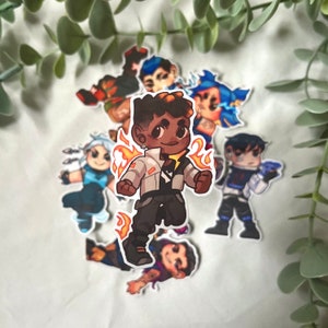 Valo Duelist Sticker Set, Chibi Matte Vinyl Stickers, Gaming Cute ...