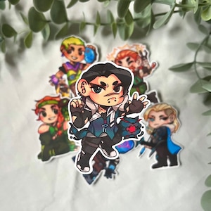 Valo Initiator Sticker Set, Chibi Matte Vinyl Stickers, Gaming Cute ...