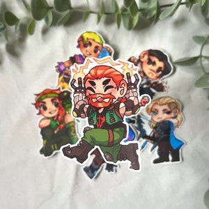 Valo Initiator Sticker Set, Chibi Matte Vinyl Stickers, Gaming Cute ...