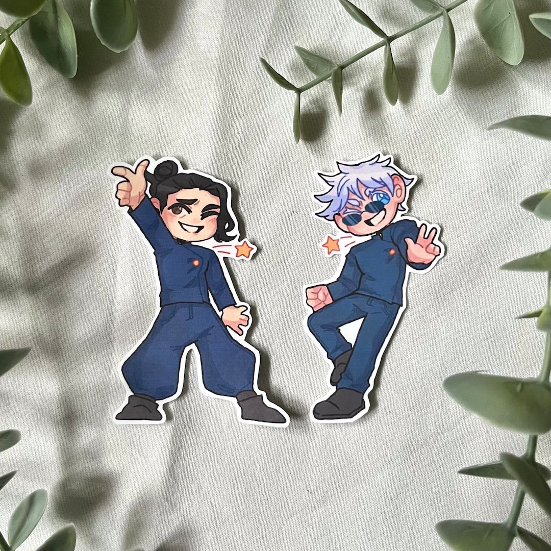 Sorcerer Best Friend Sticker Set, Chibi Matte Vinyl Stickers Satosugu ...