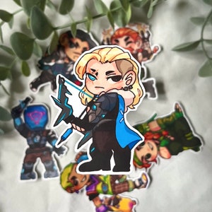 Valo Initiator Sticker Set, Chibi Matte Vinyl Stickers, Gaming Cute ...