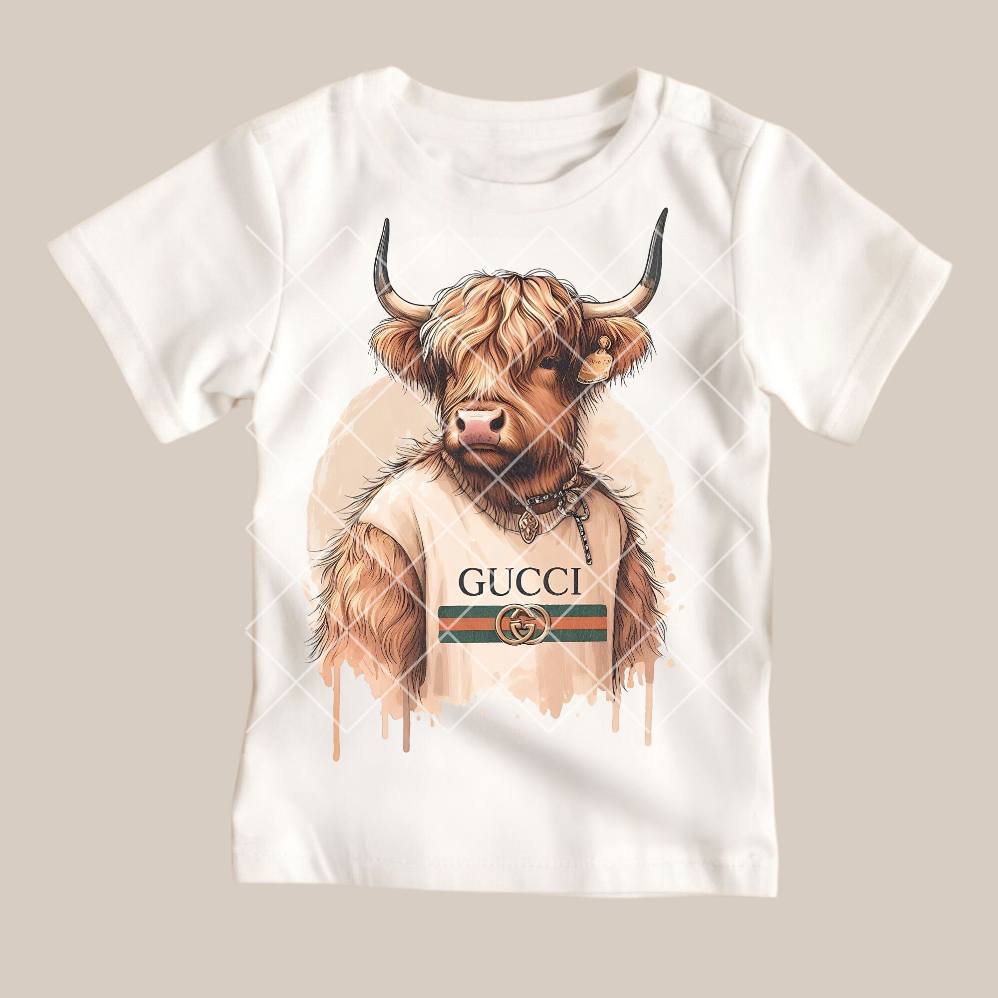Highland Cow Png, GUCCI Png, Cow Design, Western Png, Highland Cow Art ...