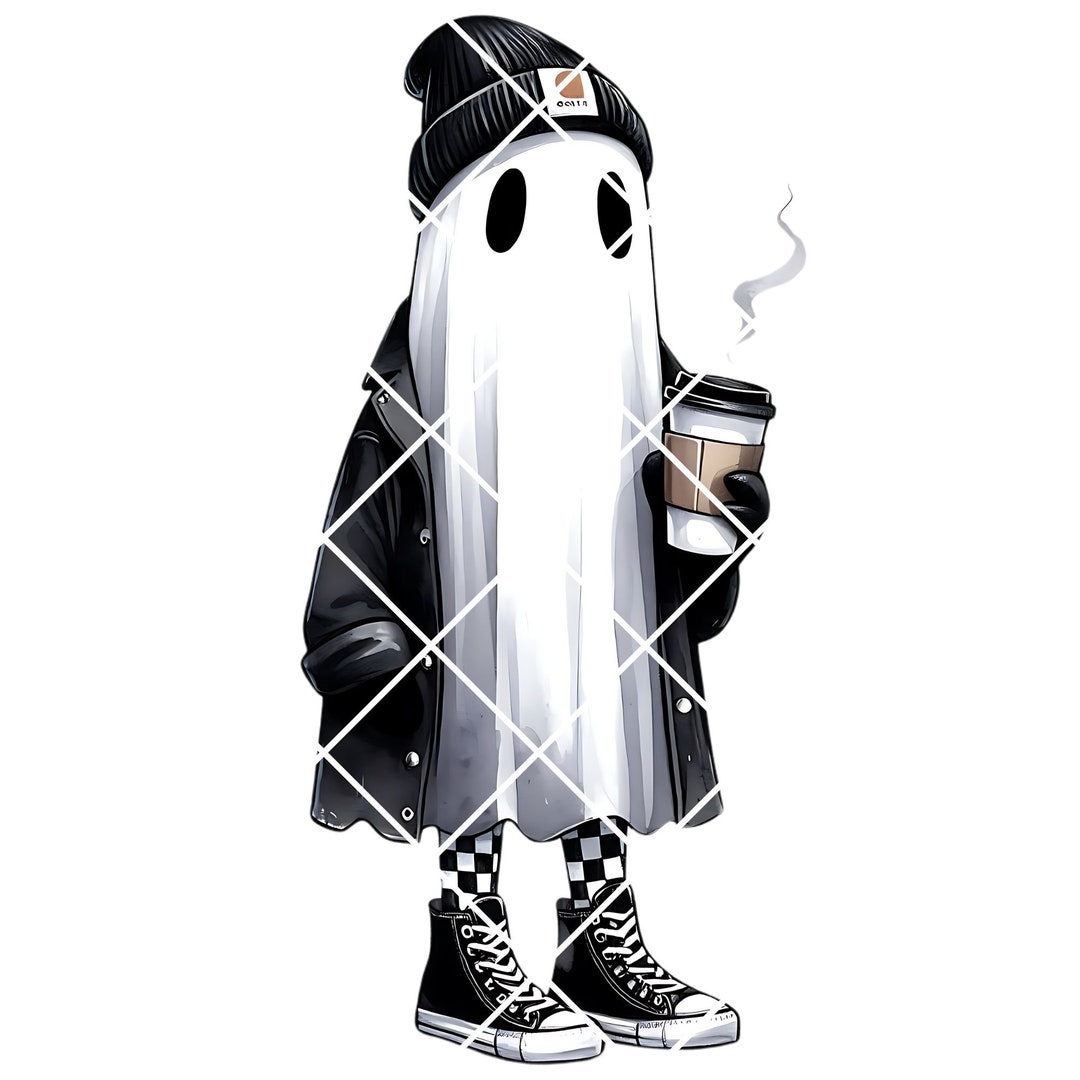Halloween Png, Cute Ghost Png, Coffee Png, Bougie Png, Bougee Ghost ...