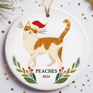 orange cat bauble