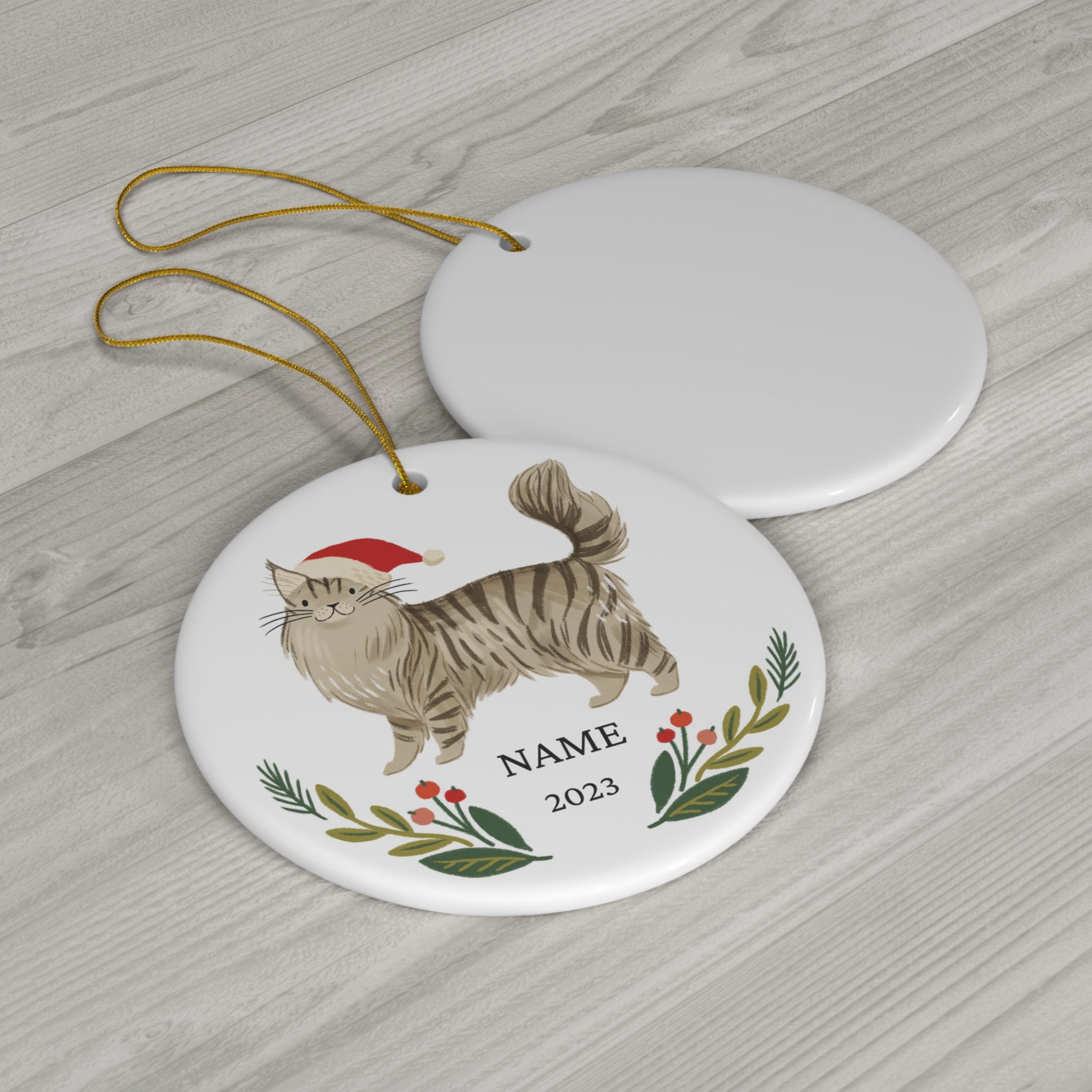 Christmas Gift Hyturtle Personalized Cute Cat Gift - Custom Ceramic Cat ...