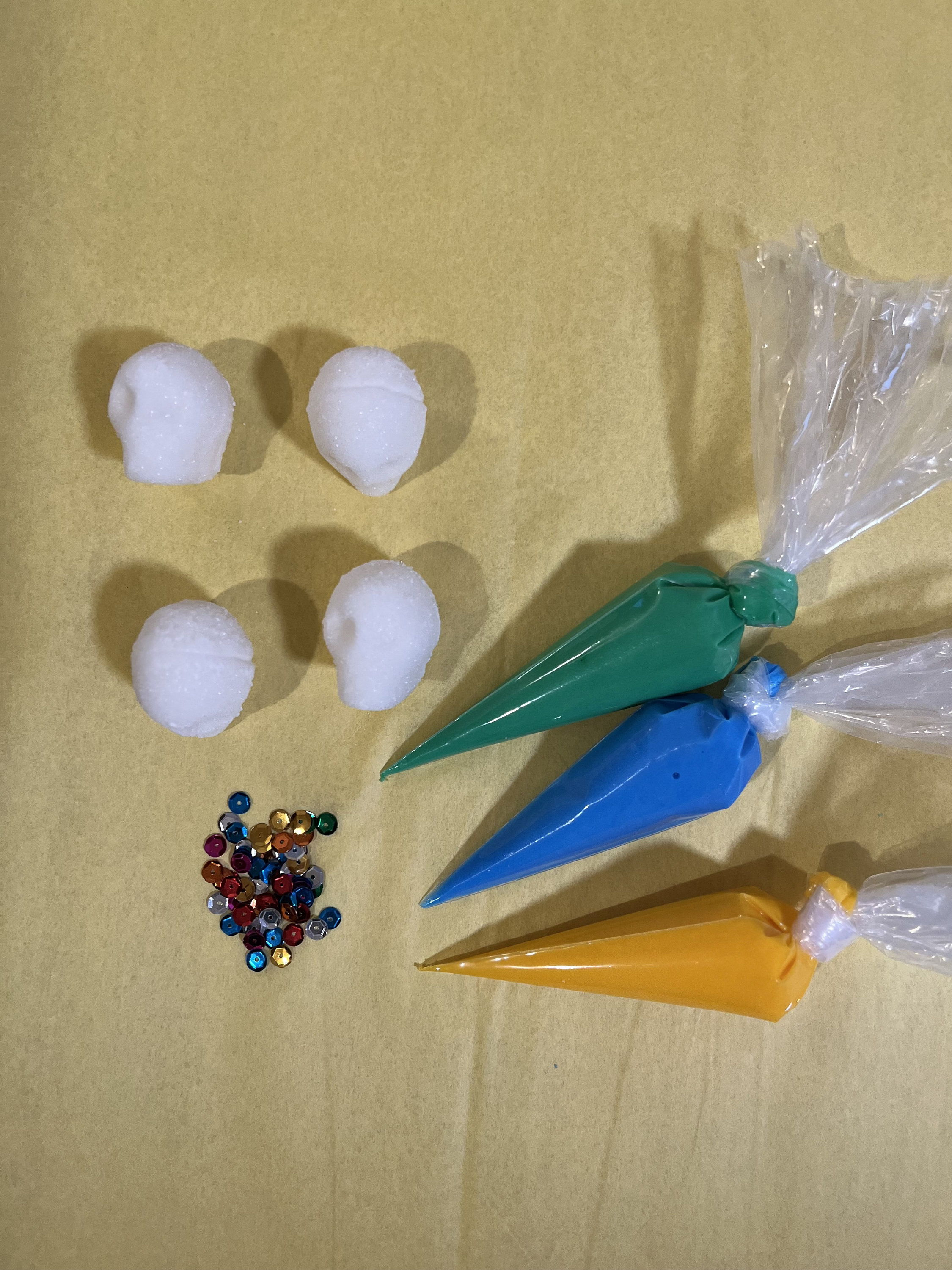 Mini Sugar Skull DIY Kit Kids Day of the Dead Sugar Skull - Etsy