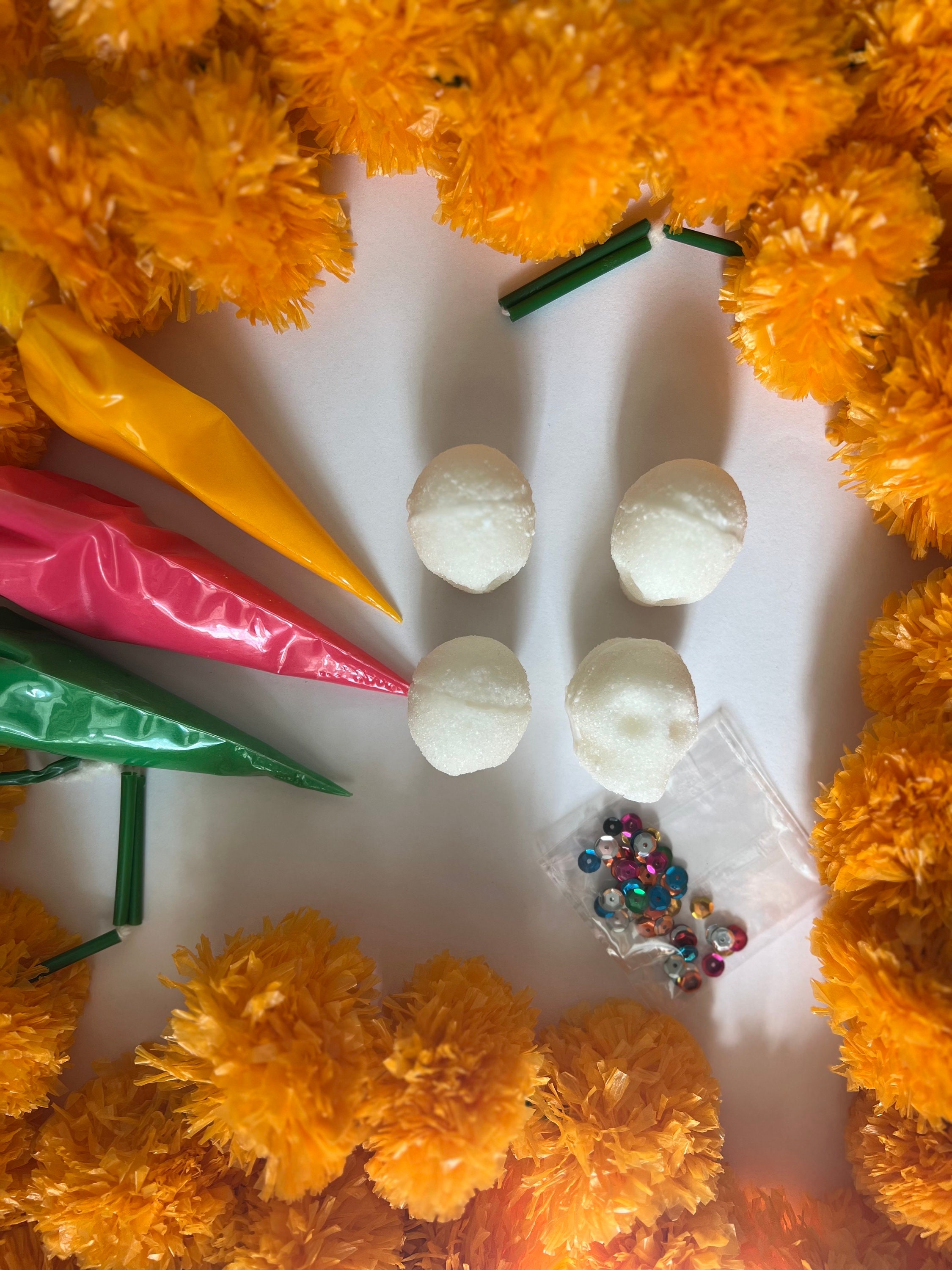 Mini Sugar Skull DIY Kit Kids Day of the Dead Sugar Skull - Etsy