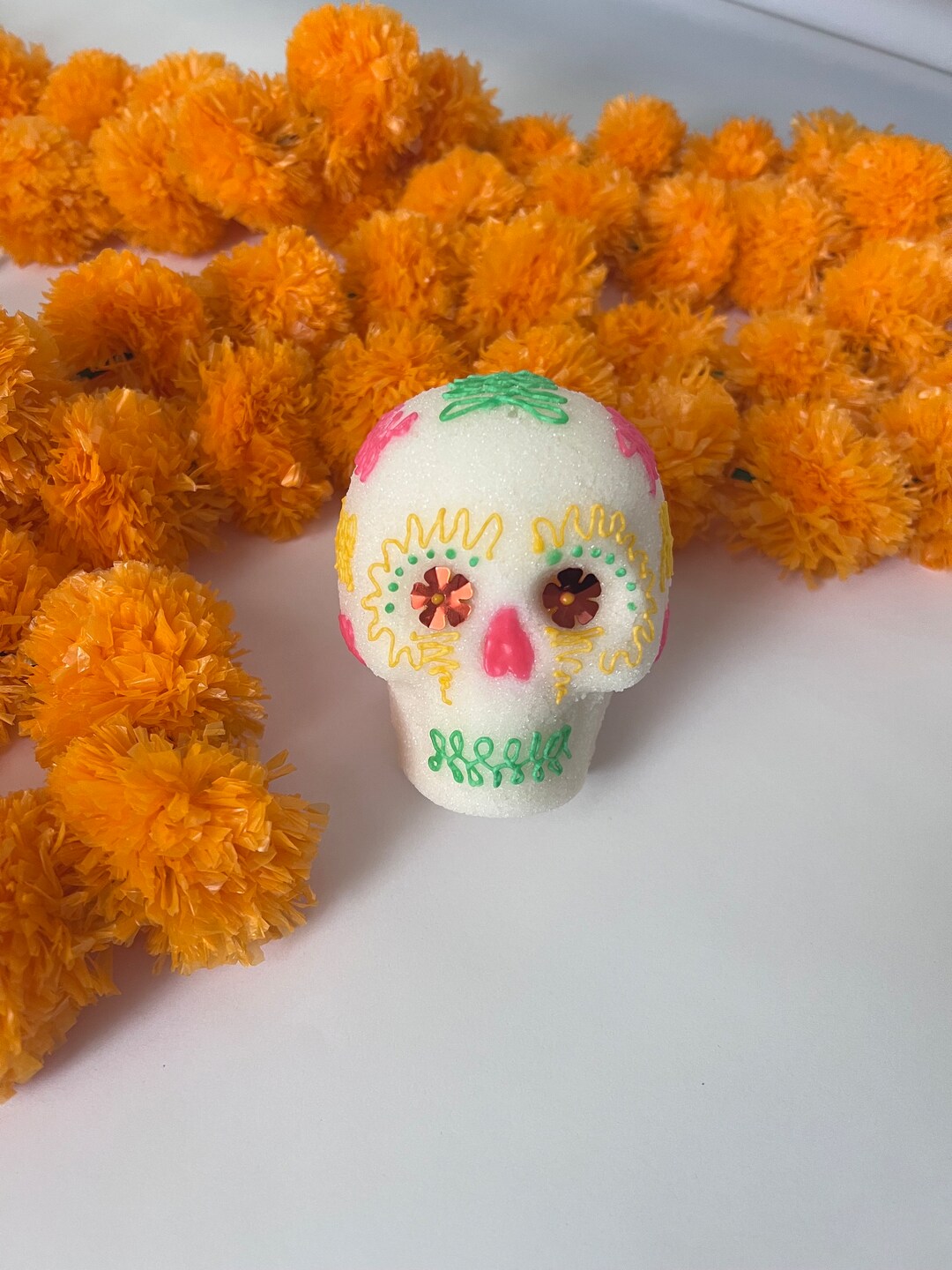 Large Sugar Skull, Altar De Muertos, Day of the Dead, Traditional Sugar ...