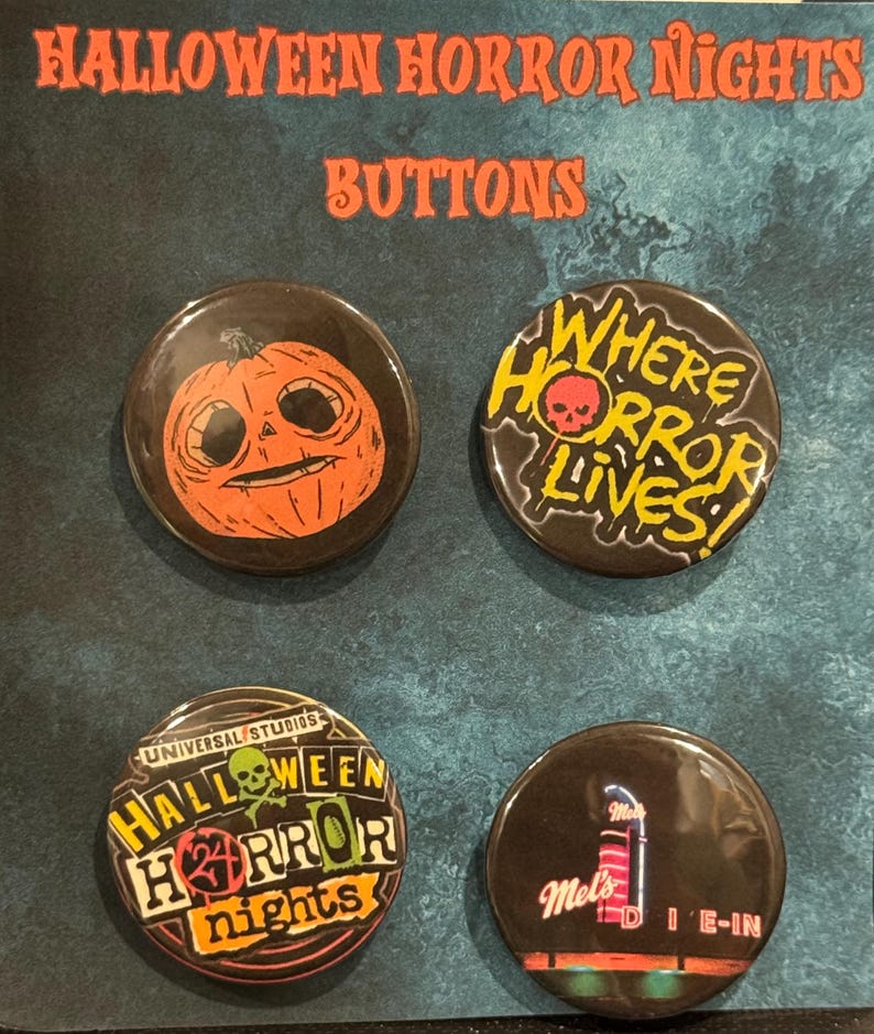 Halloween Horror Nights 33 Buttons/pins 2024 - Etsy