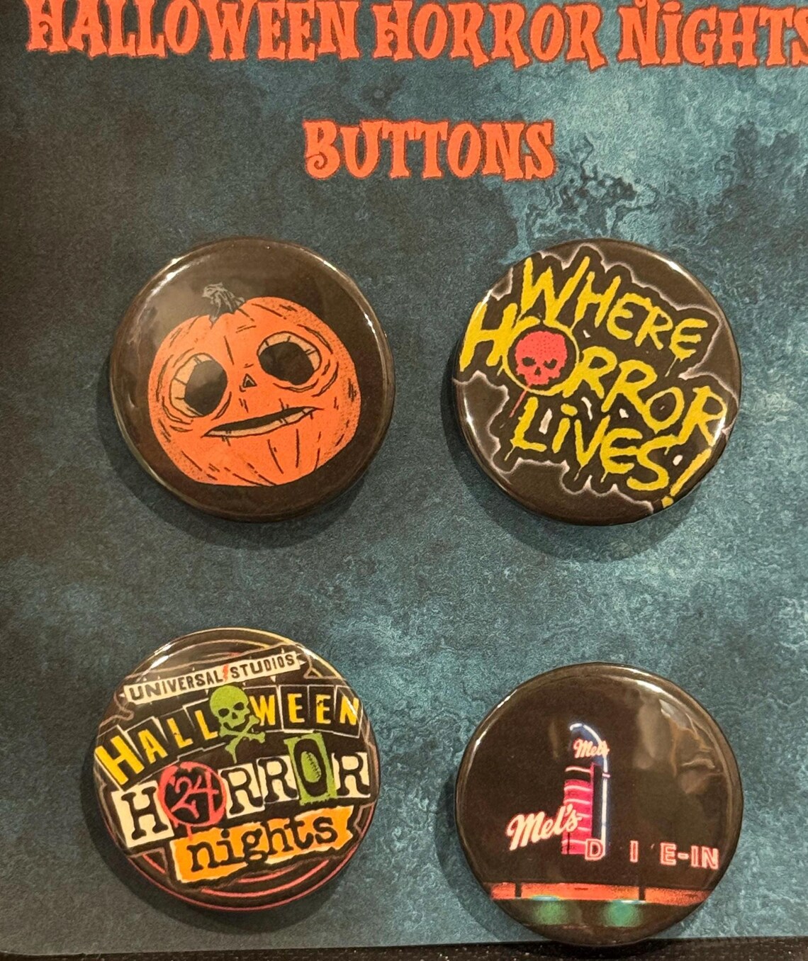 Halloween Horror Nights 33 Buttons/pins 2024 - Etsy