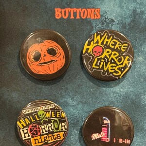 Halloween Horror Nights 33 Buttons/pins 2024 - Etsy