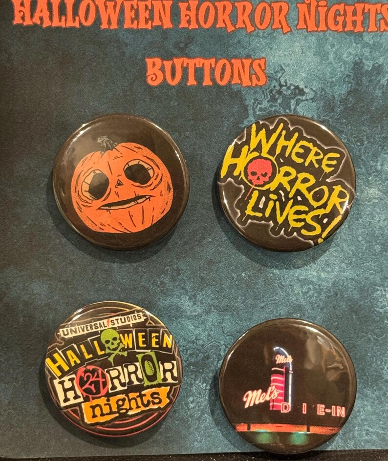 Halloween Horror Nights 33 Buttons/pins 2024 - Etsy