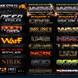1000 Set 3D Adobe Photoshop Text Effects Bundle Title Poster PSD Font ...