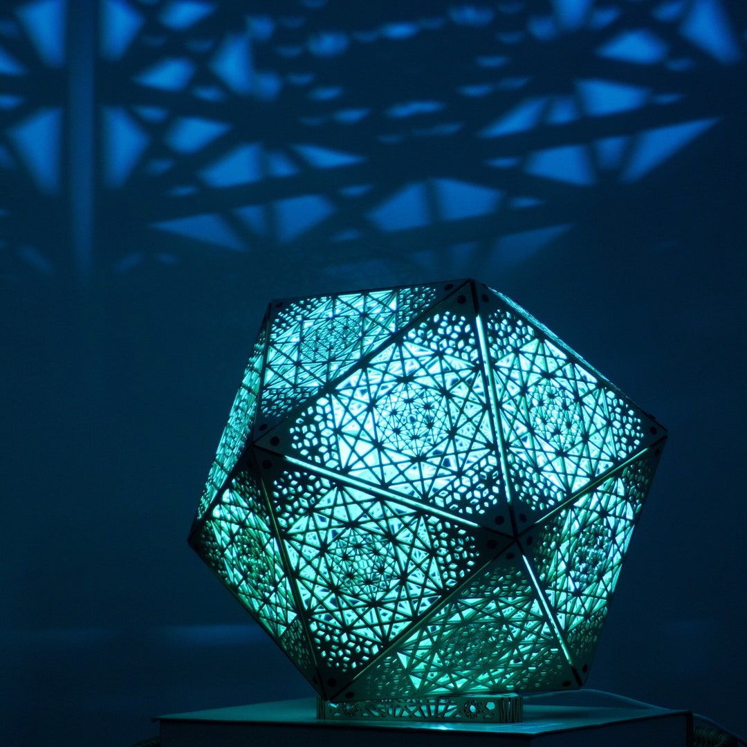 RGB Shadow Night Light Sacred Geometry Mandala Pattern Trippy - Etsy