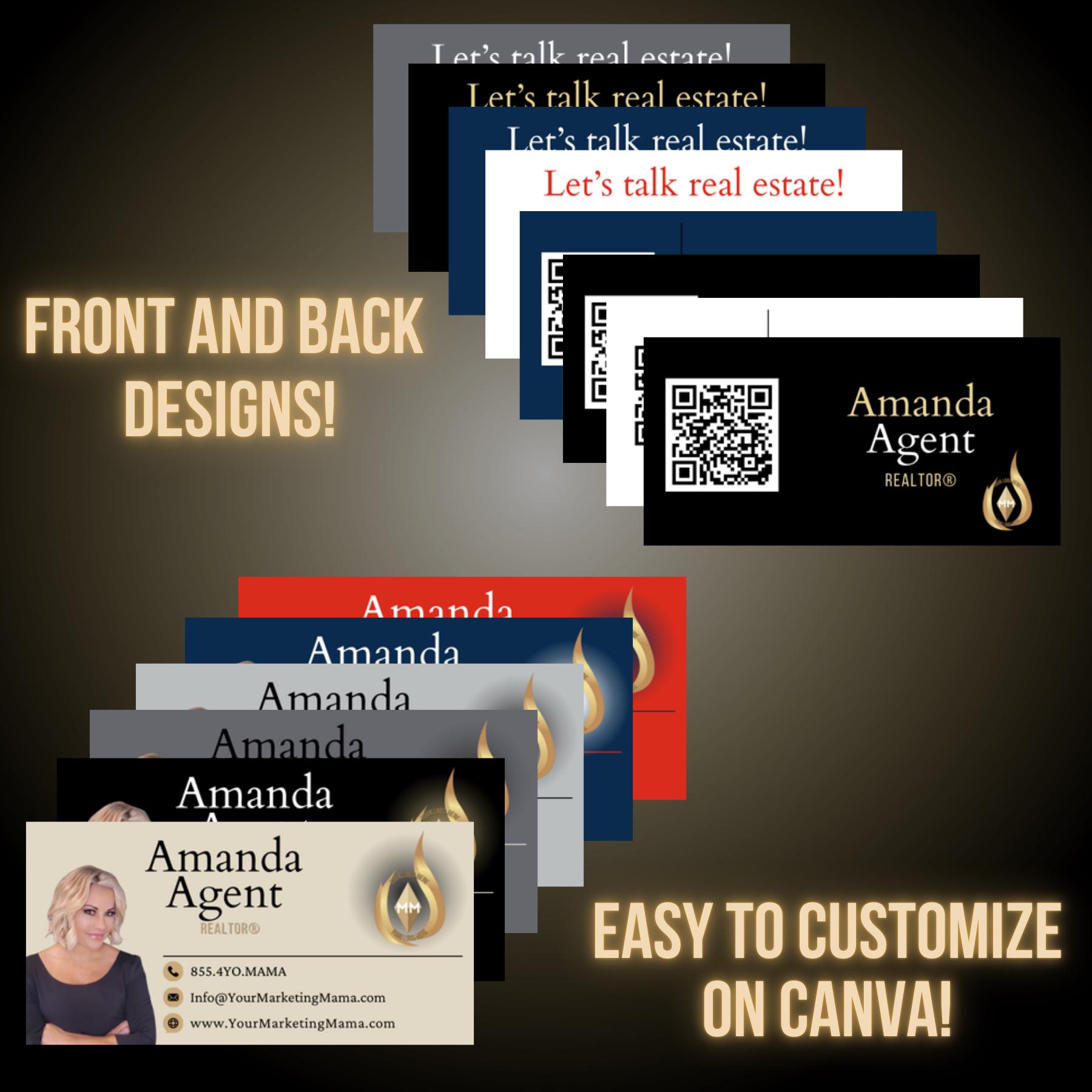 Real Estate Business Card Template | Realtor Business Card | Editable ...