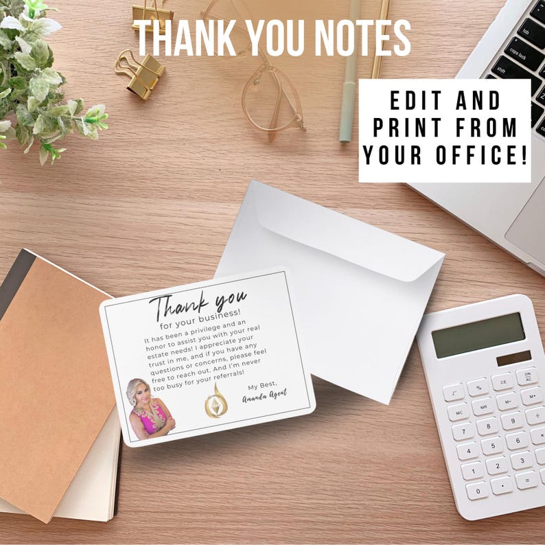Real Estate Thank You Note Templates | Realtor Closing Cards | Client ...