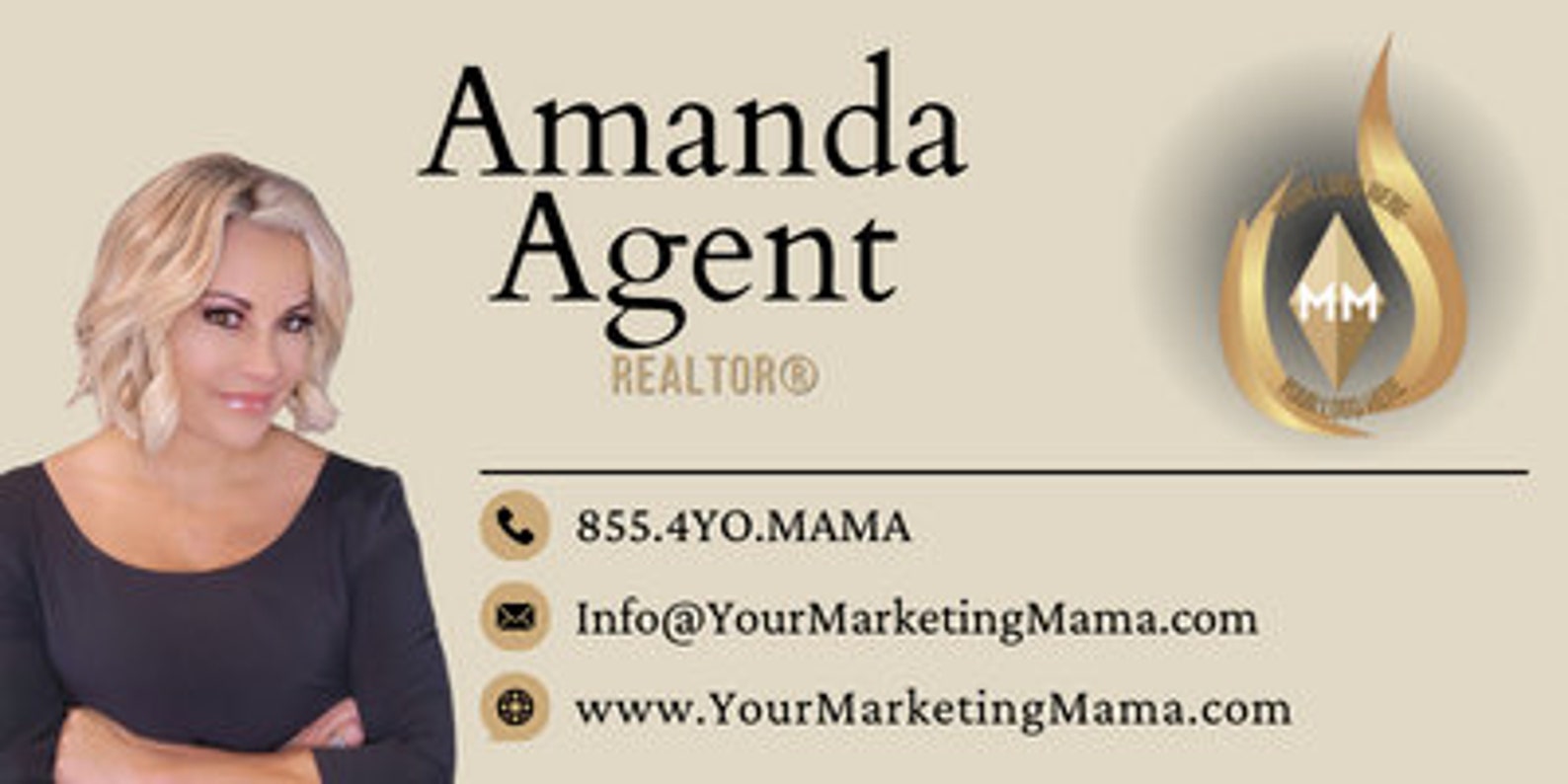 Real Estate Business Card Template | Realtor Business Card | Editable ...