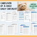 Child Caregiver Daily Checklist & Templates/caregiving Planner Forms ...