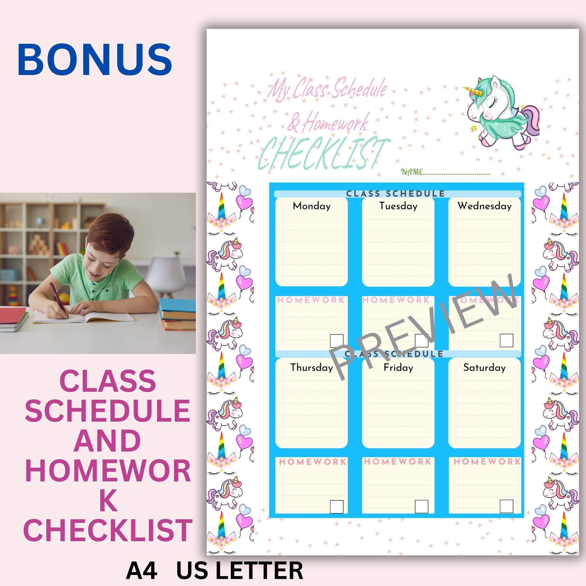 Schoolday Routine,reward Bucks for Kids,kids Weekly Chores Pdf,kids ...