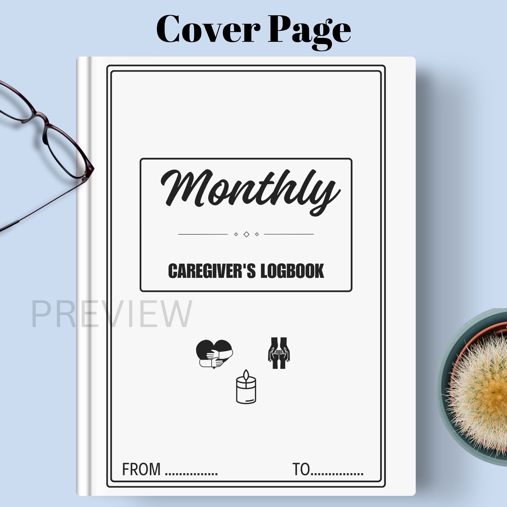 Caregiver Log Printable, Caregiver Timesheet, Caregiver Daily Log ...