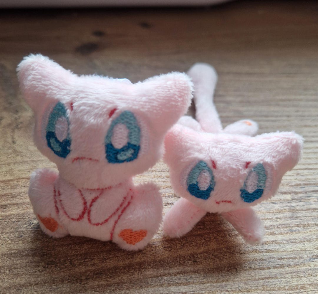 Pokemon Mew Keychain & Mini Plush - Etsy