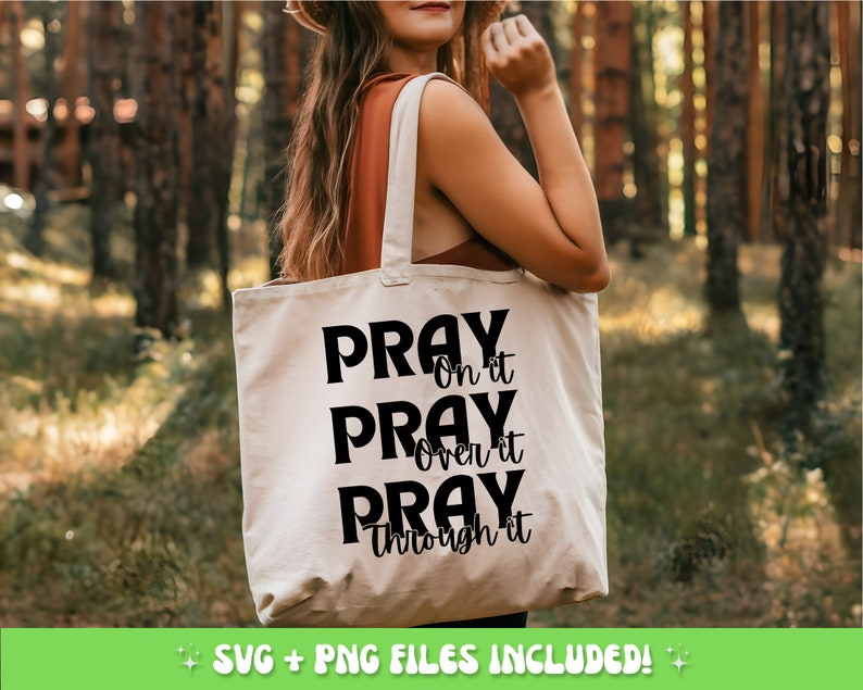 Pray on It SVG: Christian Faith Inspiration (digital Download) - Etsy