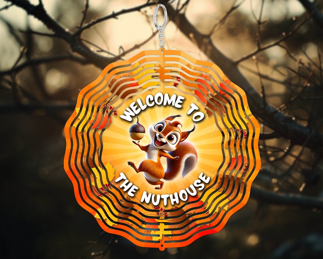 Squirrel Wind Spinner PNG: Sublimation Design Template (digital ...