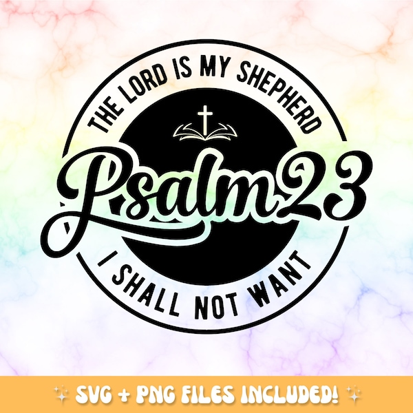 Psalm 23 Svg - Etsy
