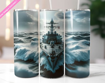 Navy Military USA Patriotic Sublimation Digital File Download 20 Oz ...