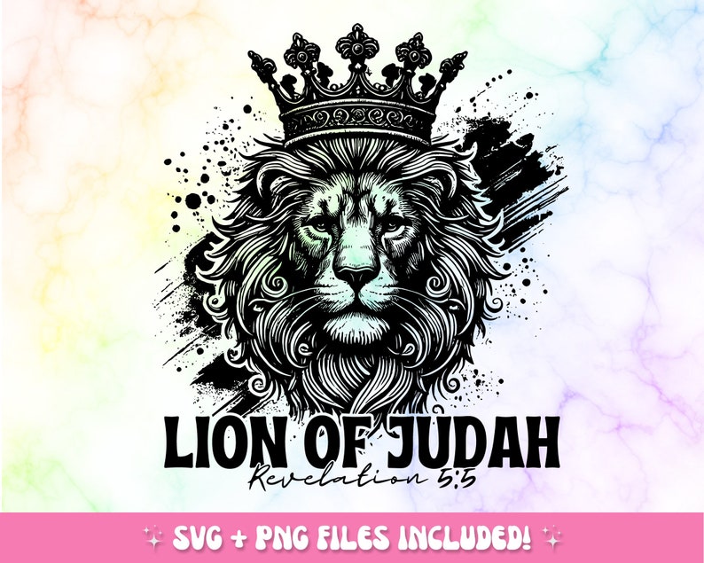 Lion of Judah SVG PNG: Christian Bible Verse (digital Download) - Etsy ...