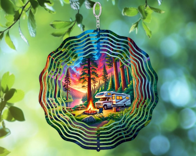 Camping Wind Spinner Bundle PNG, RV Camping Wind Spinner Sublimation ...