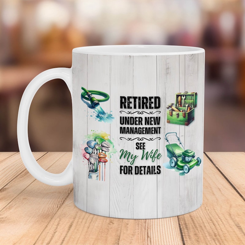 Golf Retired Mug - Etsy UK