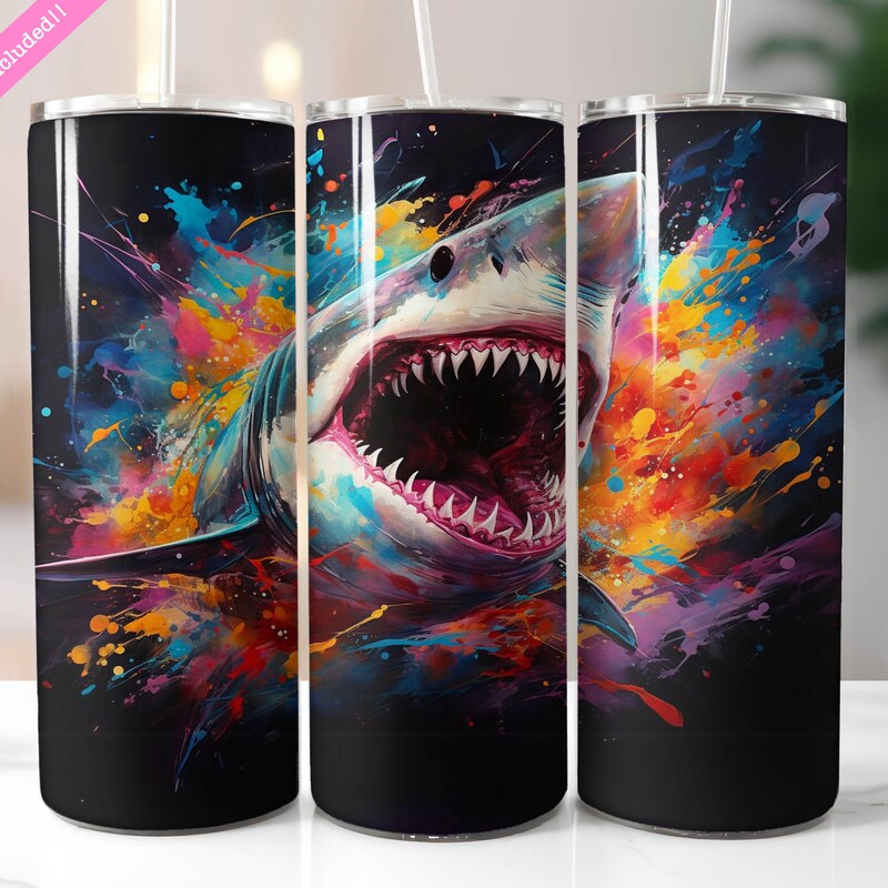 Colorful Sharks - Etsy